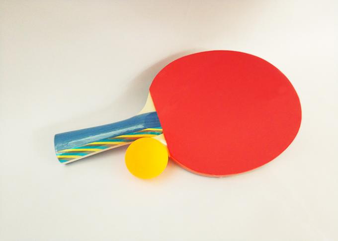 Color Handle Table Tennis Rackets With Reverse Rubber 1.5mm #2 Orange ...