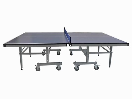 Double Fold Away Table Tennis Tables , Indoor Foldable Tennis Table ...