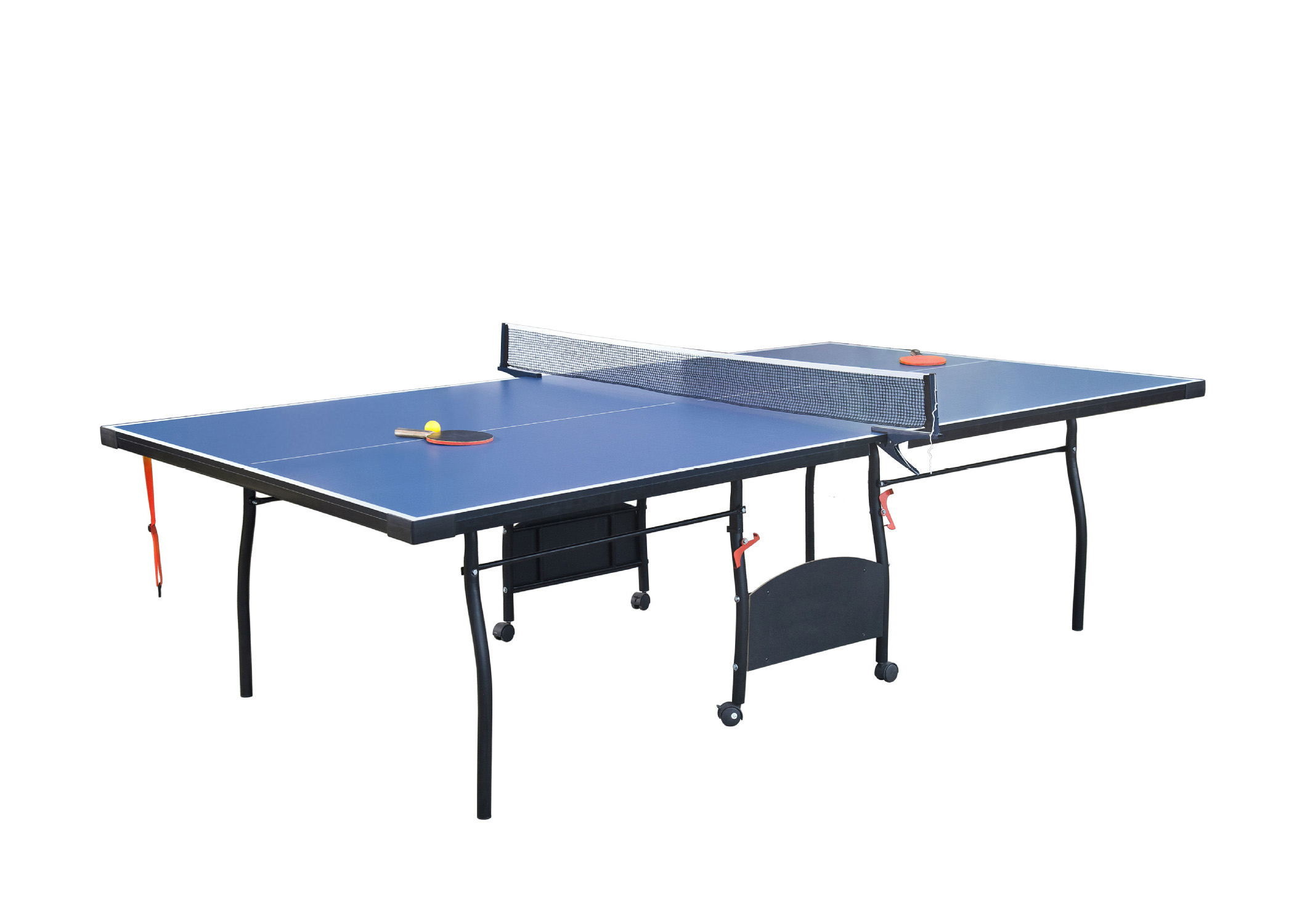 Movable Indoor Table Tennis Table Double Folding Portable 2740 X 1525 X ...