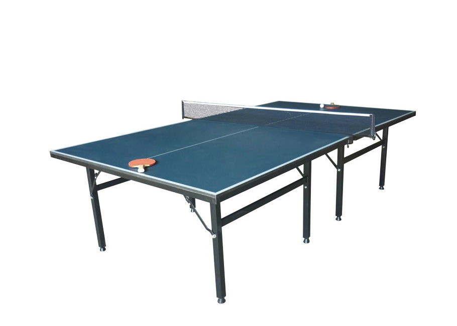 Movable Indoor Table Tennis Table Single Folding Blue Color Easy ...