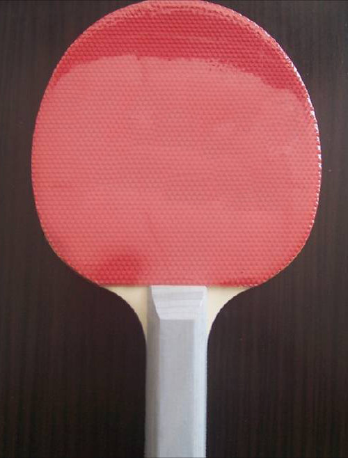 Pure Handle Ping Pong Racket Double Pimple Rubber With 1.5mm Sponge ...