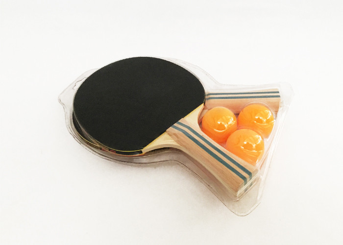 Color Handle Table Tennis Set 2 Rackets and 3 Balls Blister Packing for ...